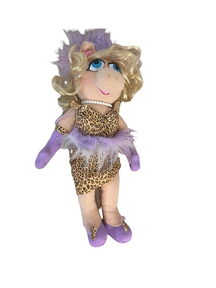 Toys | Miss Piggy 1995 Jim Henson Muppet Treasure Island Leopard Purple ...